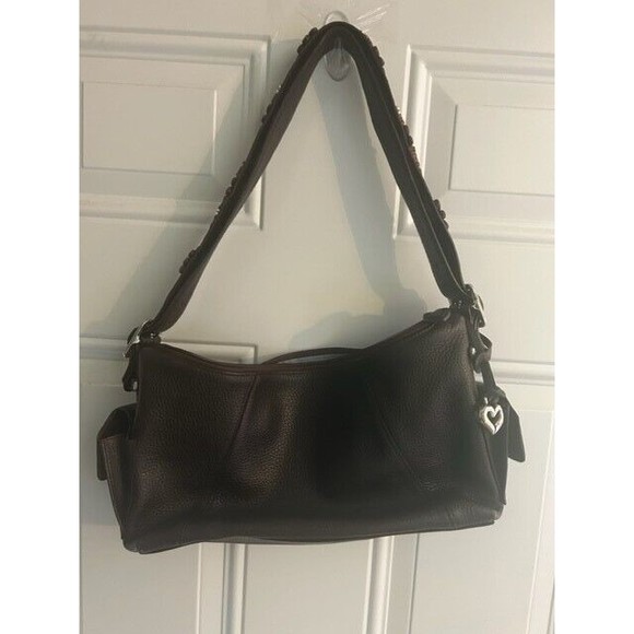 Brighton | Bags | Brighton Purse Brown Pebbled Leather Shoulder Bag ...